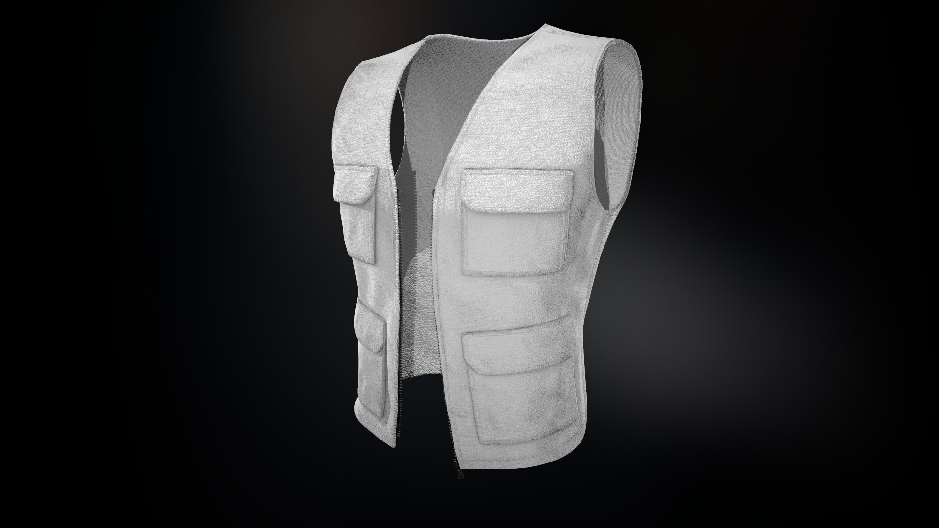 3D White Vest - TurboSquid 1618515