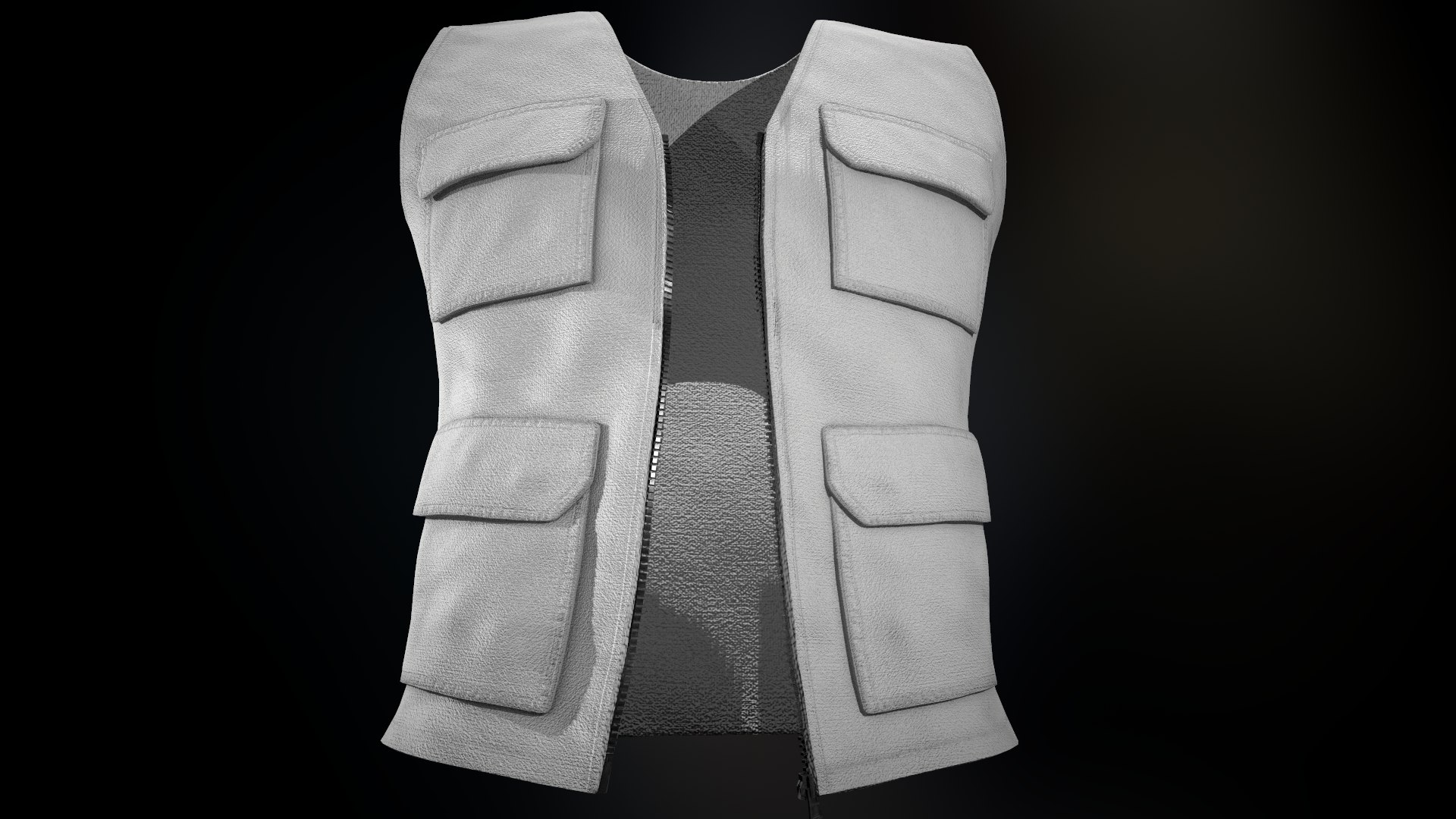 3D White Vest - TurboSquid 1618515