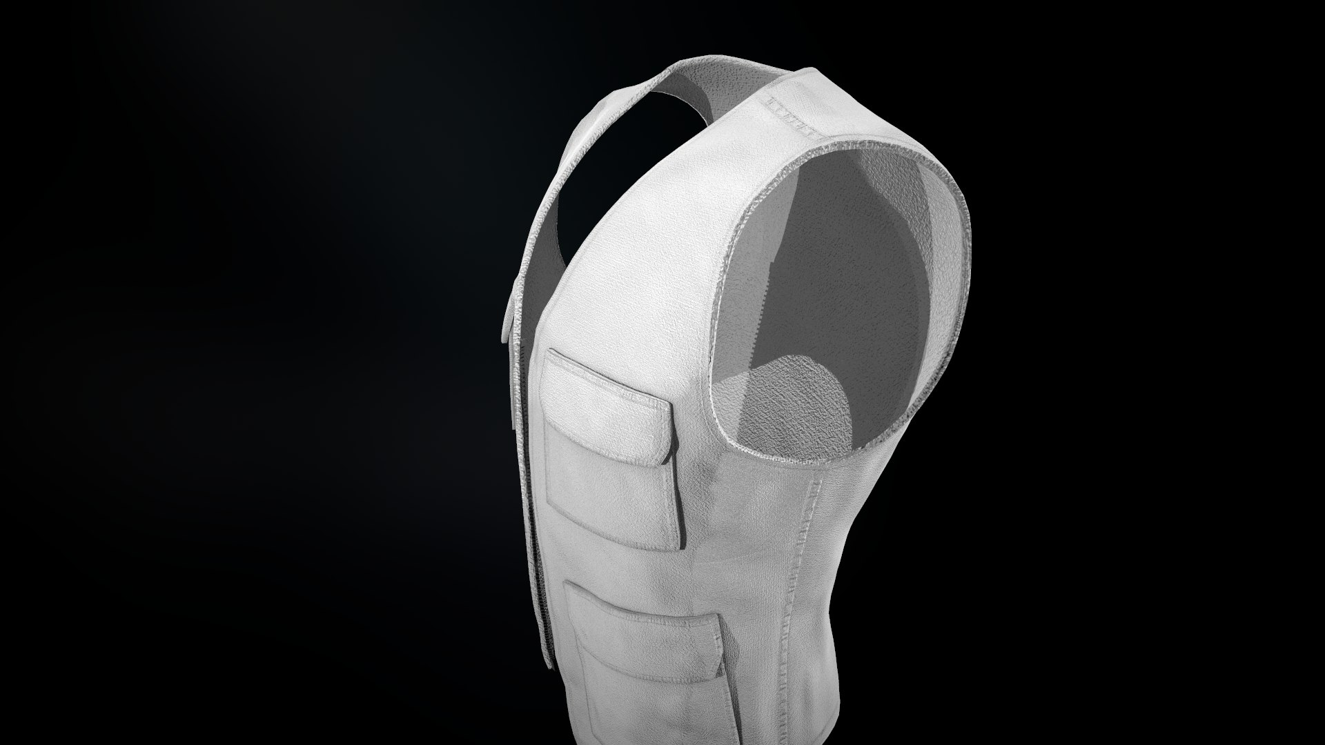 3D White Vest - TurboSquid 1618515