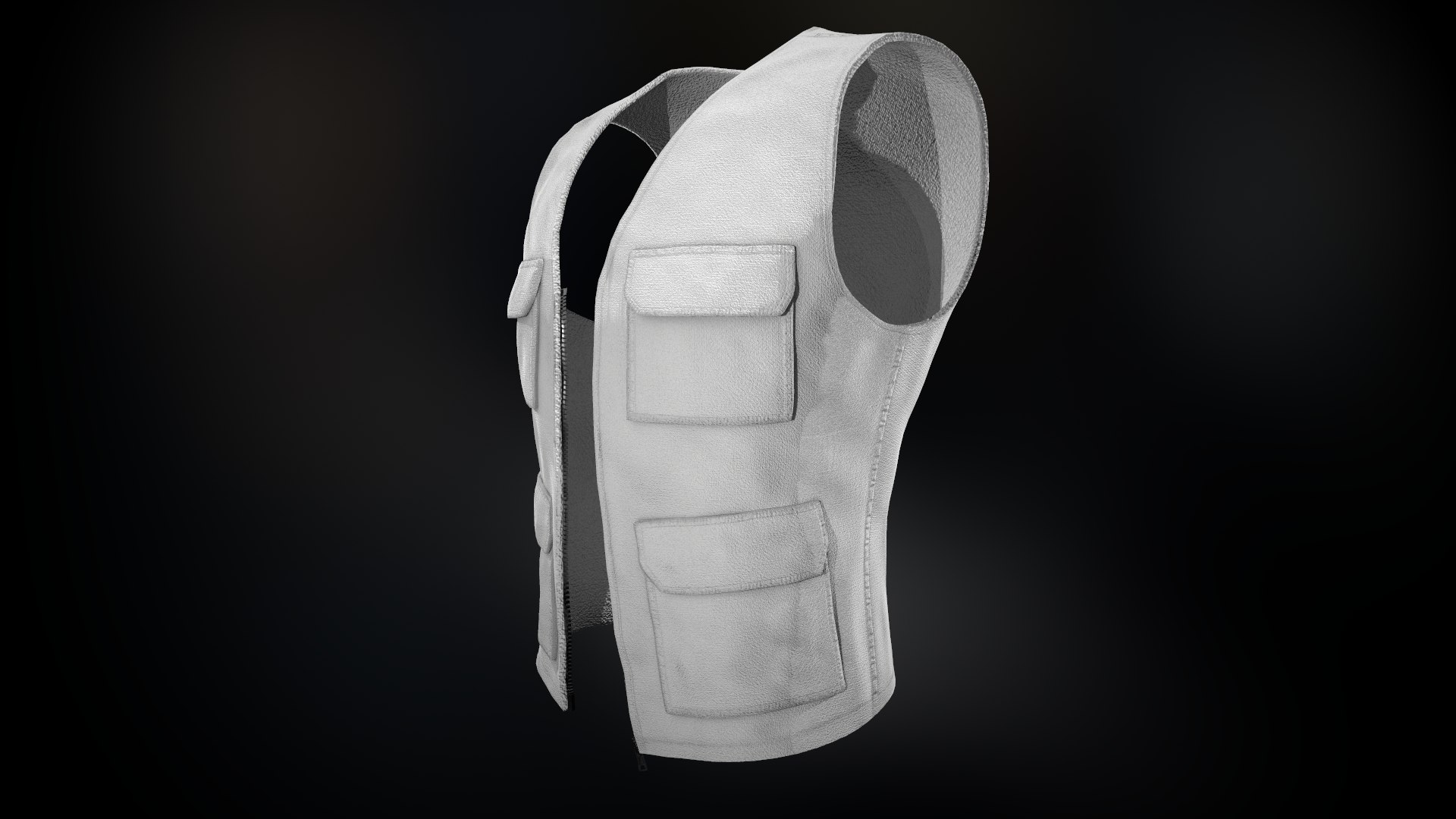 3D white vest - TurboSquid 1618515
