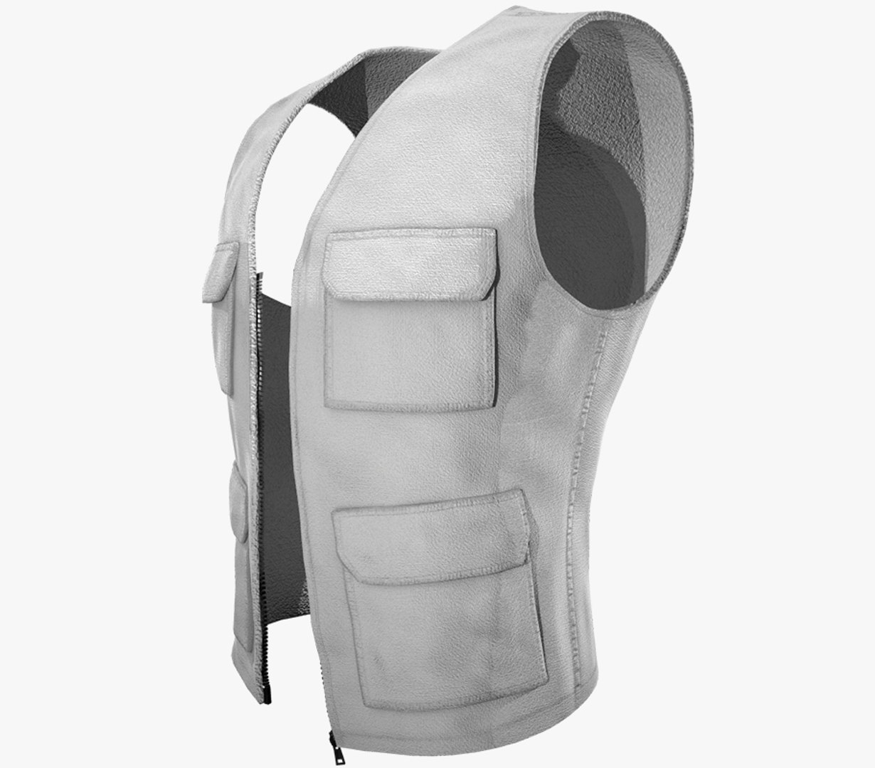 3D white vest - TurboSquid 1618515