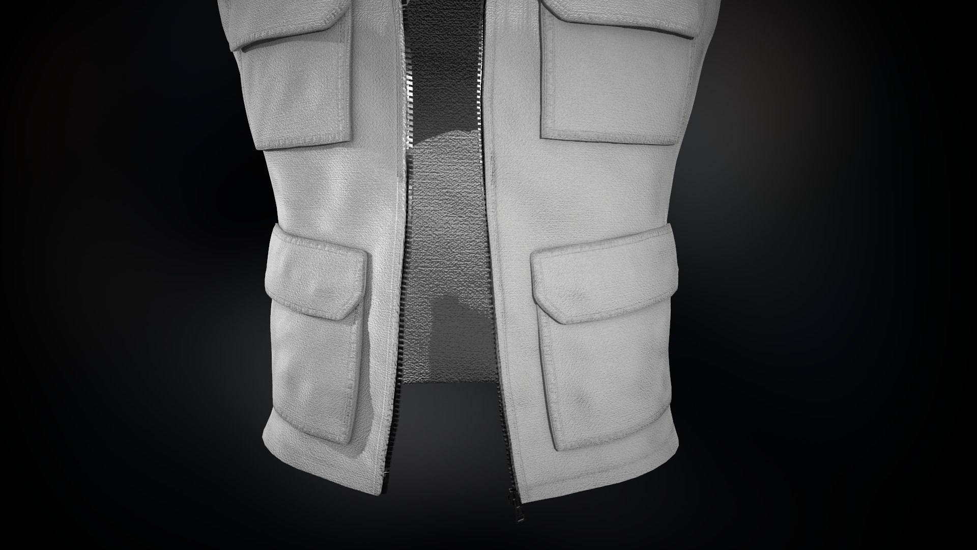 3D White Vest - TurboSquid 1618515
