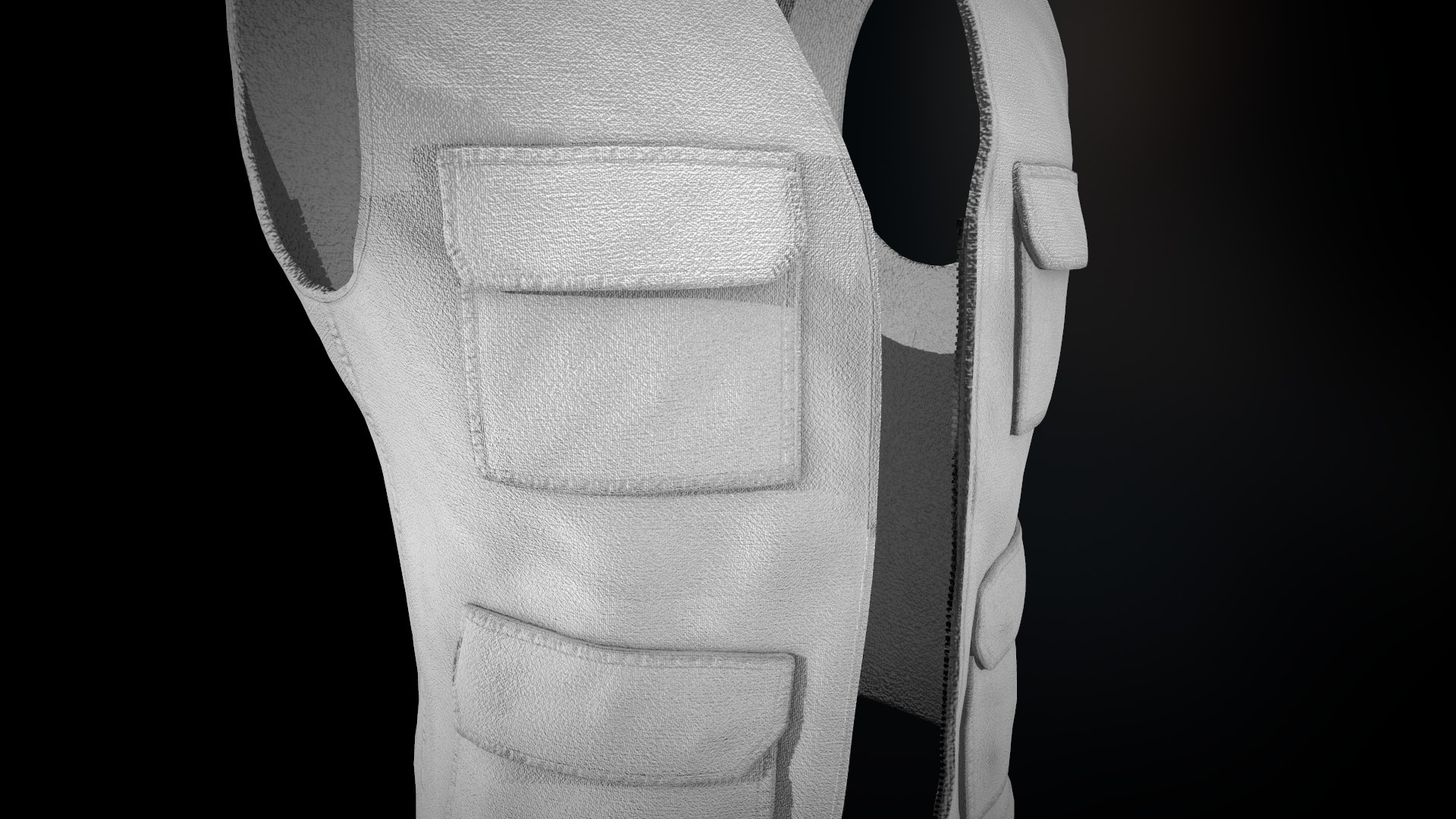 3D White Vest - TurboSquid 1618515