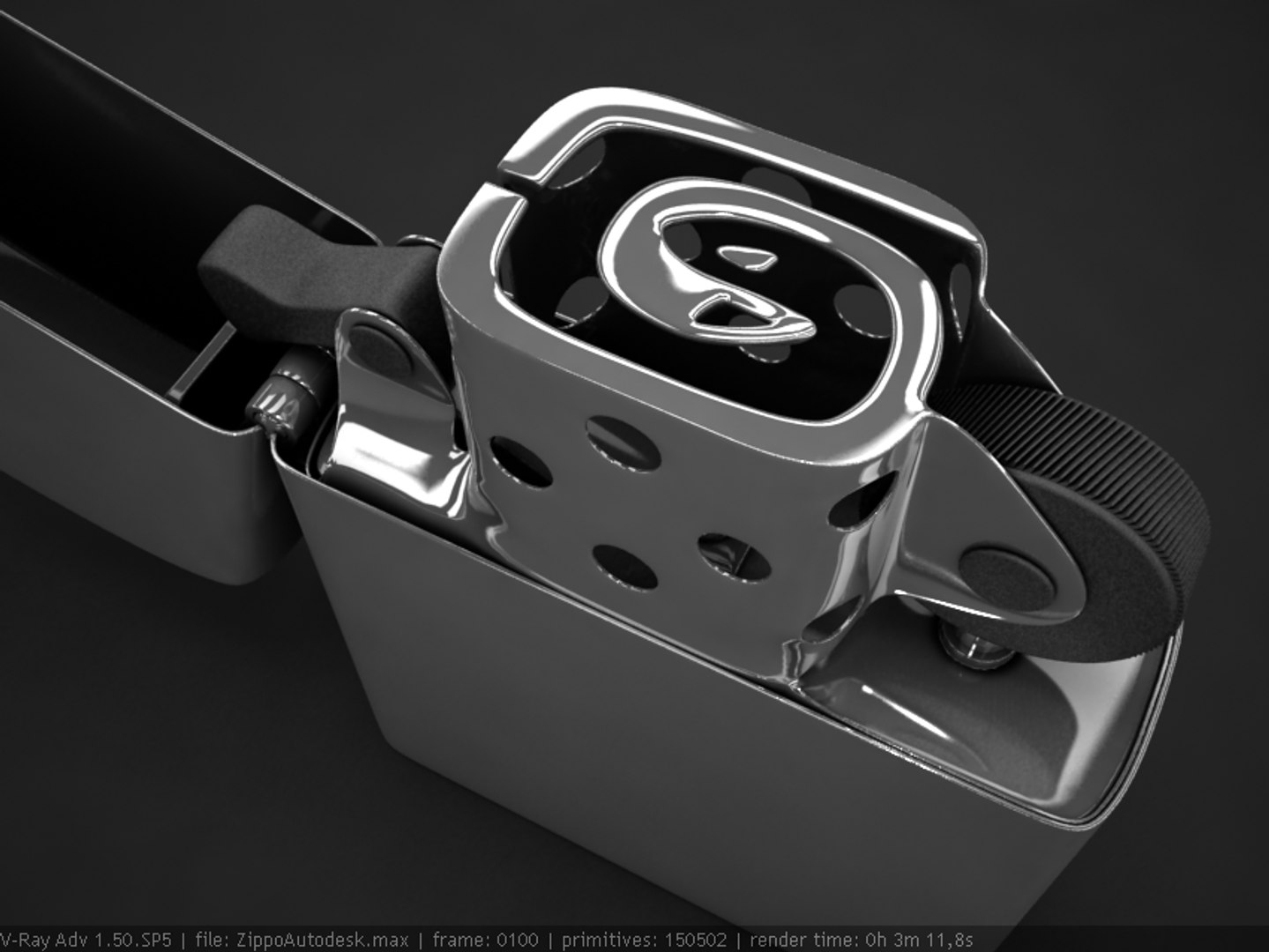 Free Zippo Autodesk 3d Model