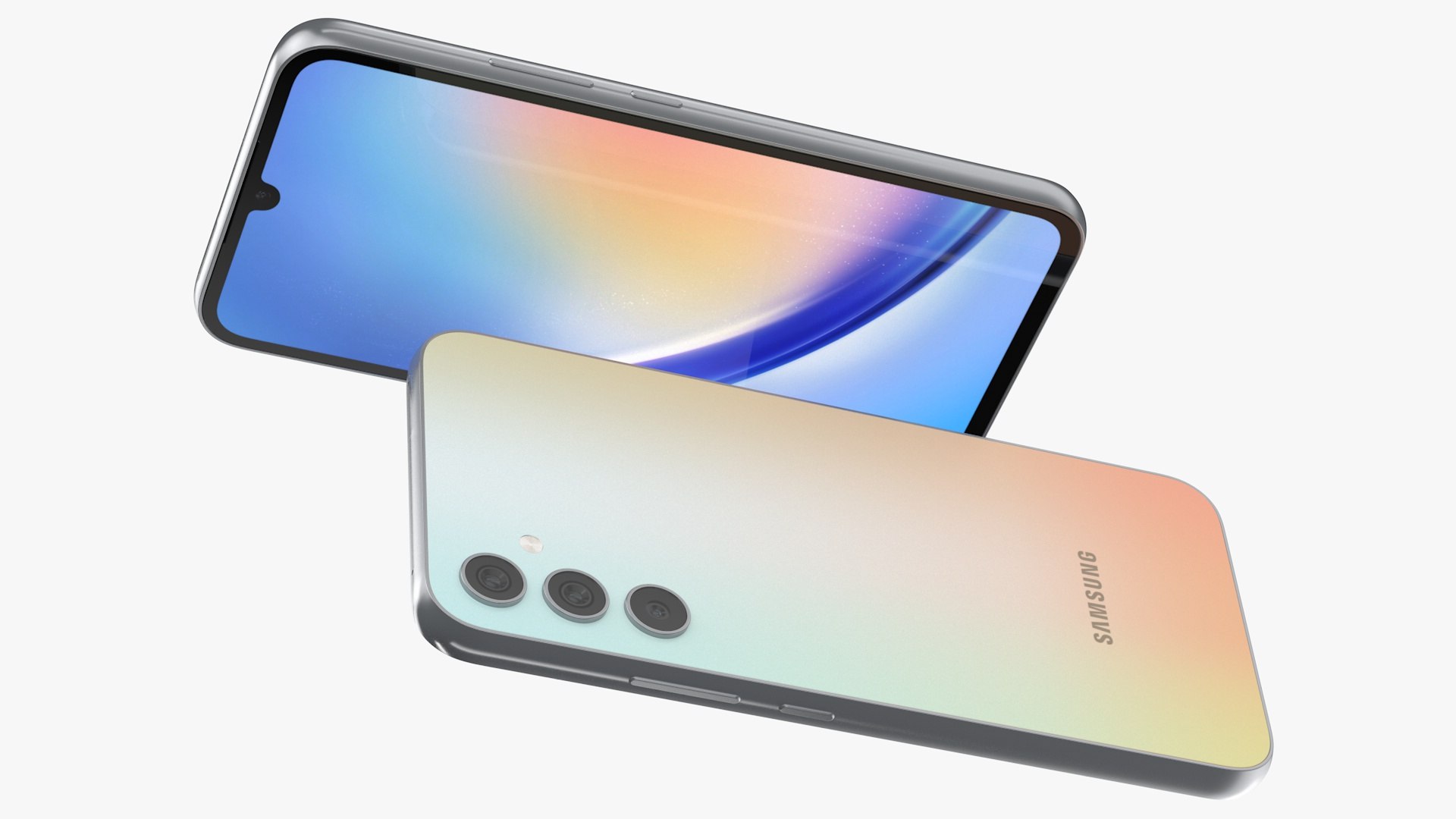 3D Model Samsung Galaxy A34 Silver - TurboSquid 2039468