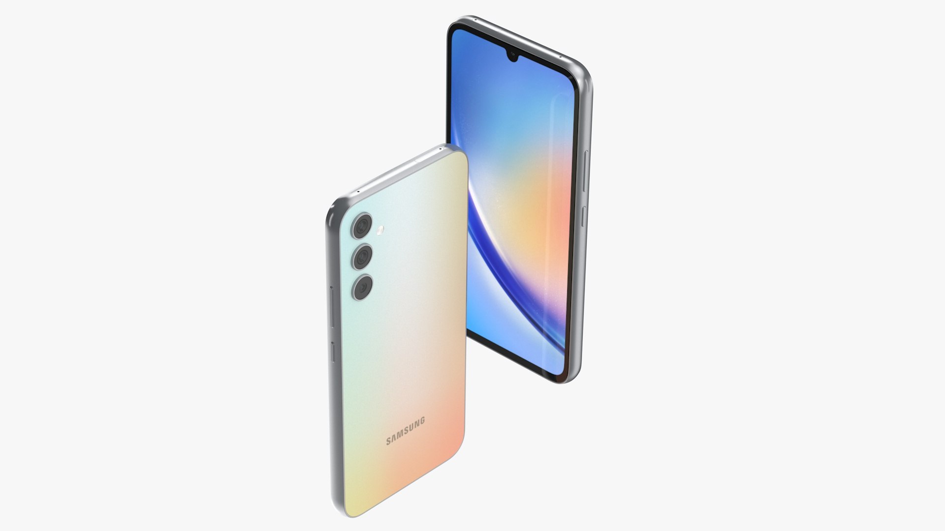 3D Model Samsung Galaxy A34 Silver - TurboSquid 2039468