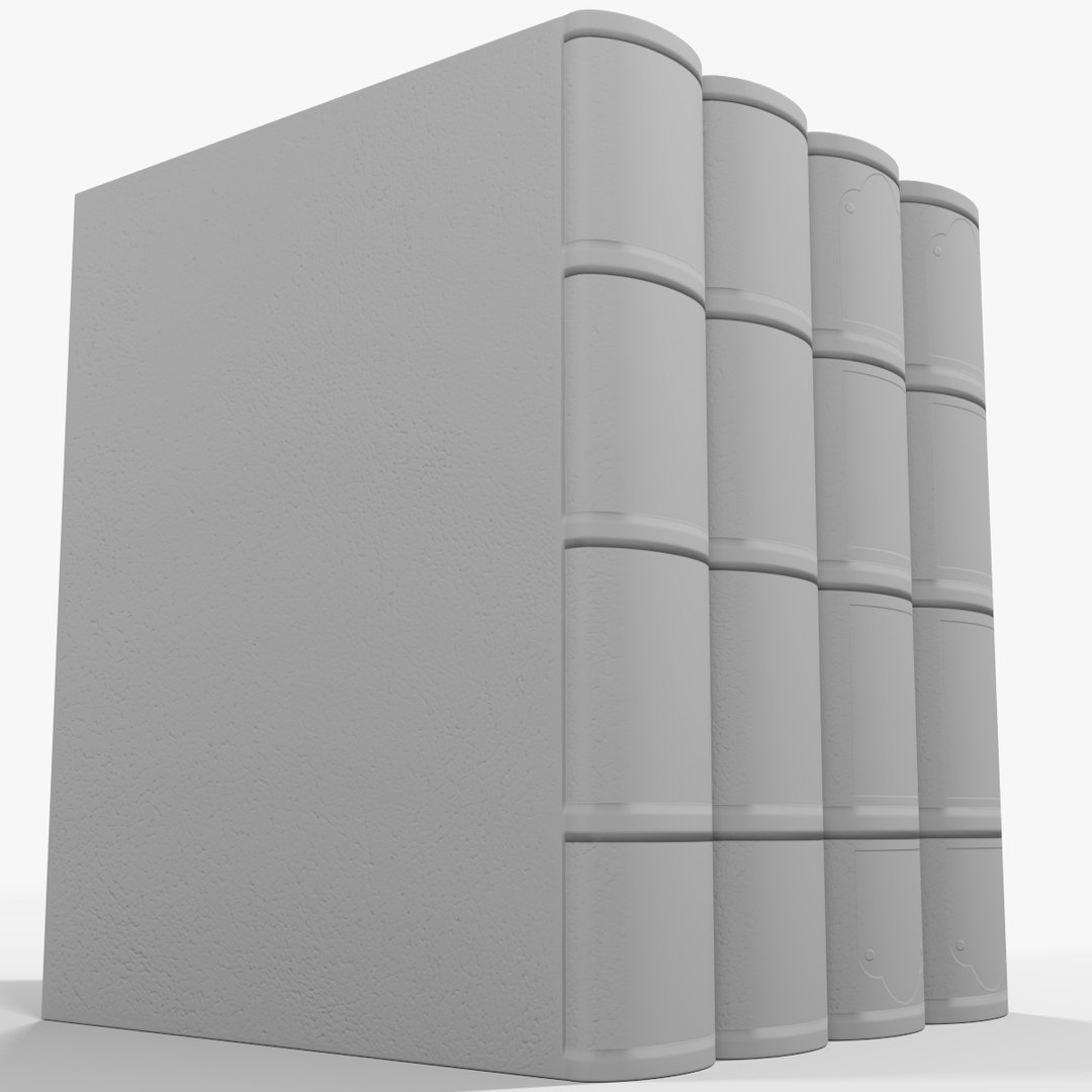Simple Old Books 3d Max
