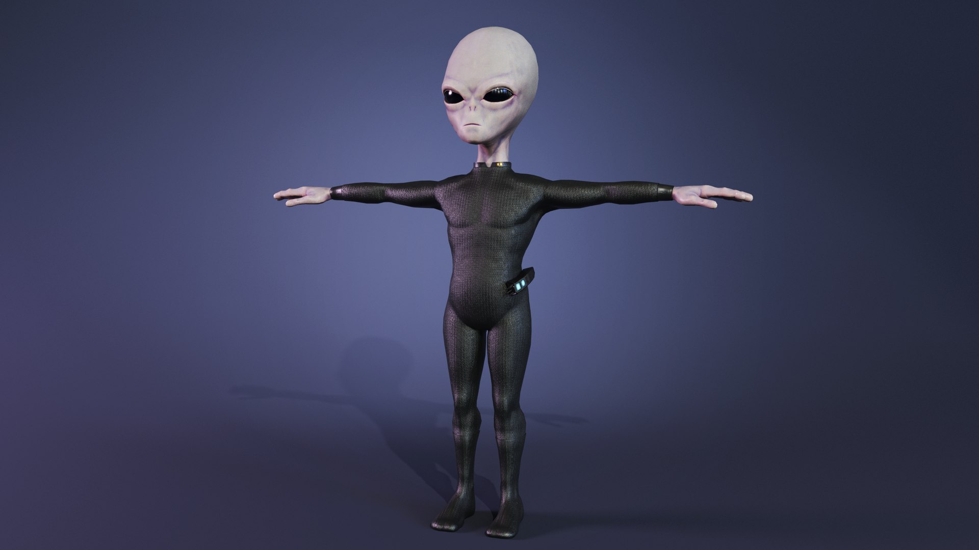 Stylized Alien Gray 3D - TurboSquid 1835272