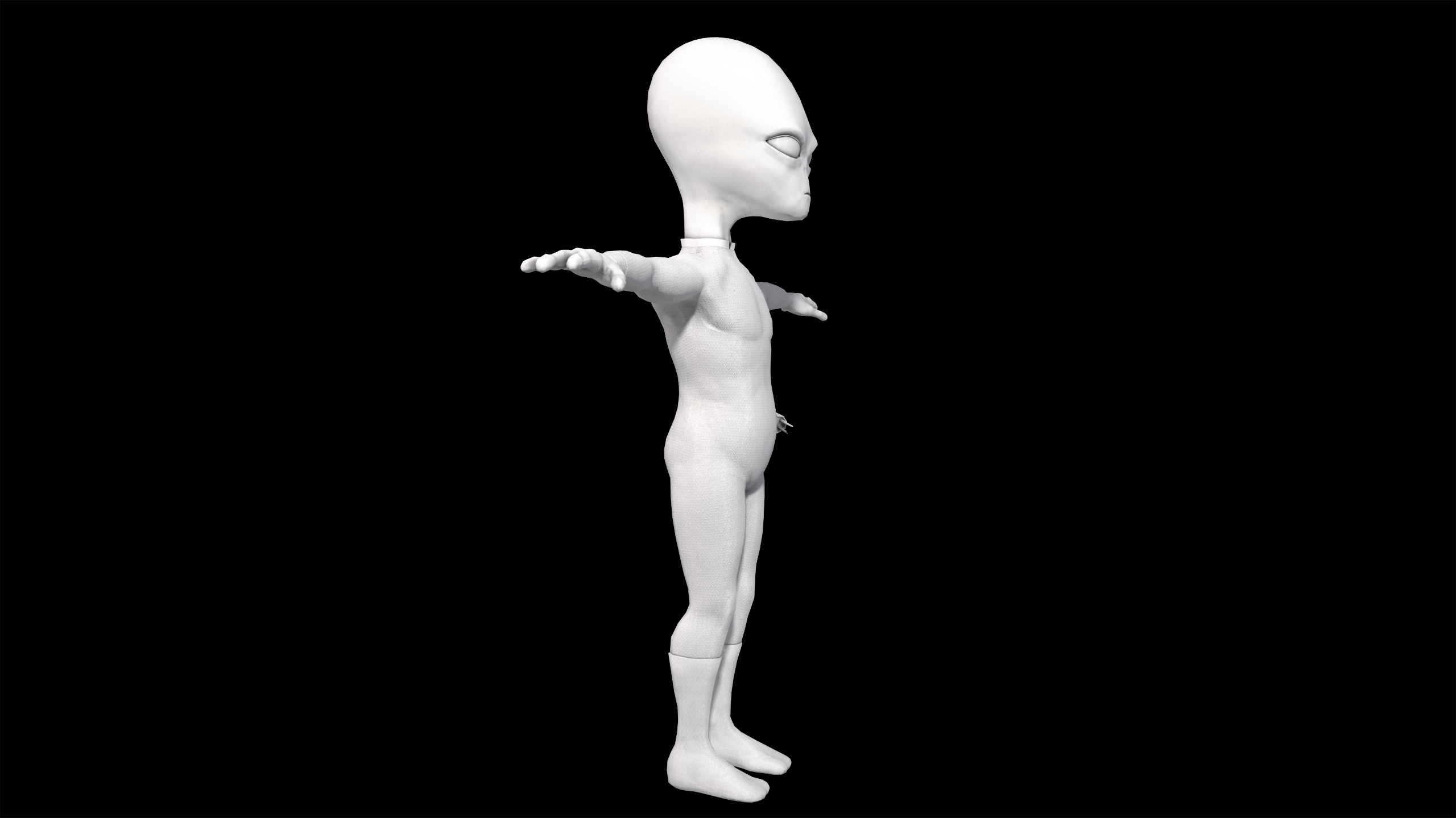 Stylized Alien Gray 3D - TurboSquid 1835272
