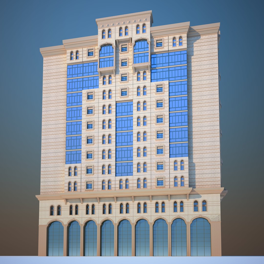 Hotel Building Model - TurboSquid 1247417