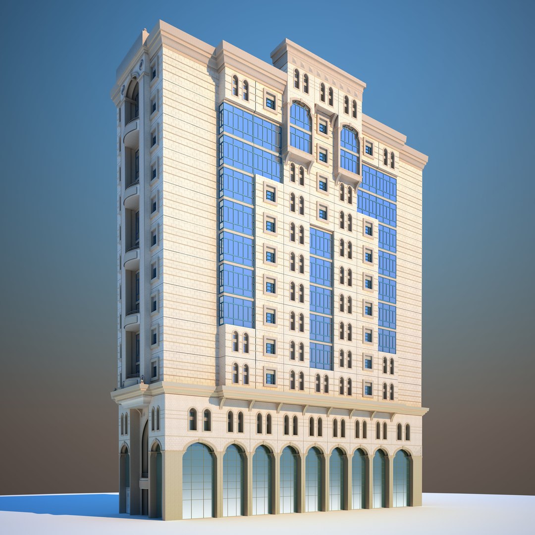 Hotel Building Model - TurboSquid 1247417