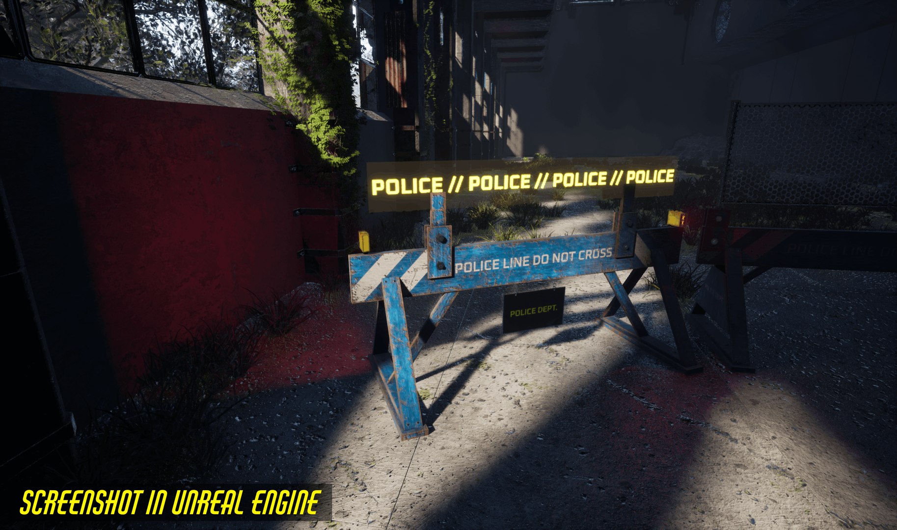 3D Police Barrier Set - TurboSquid 2353246