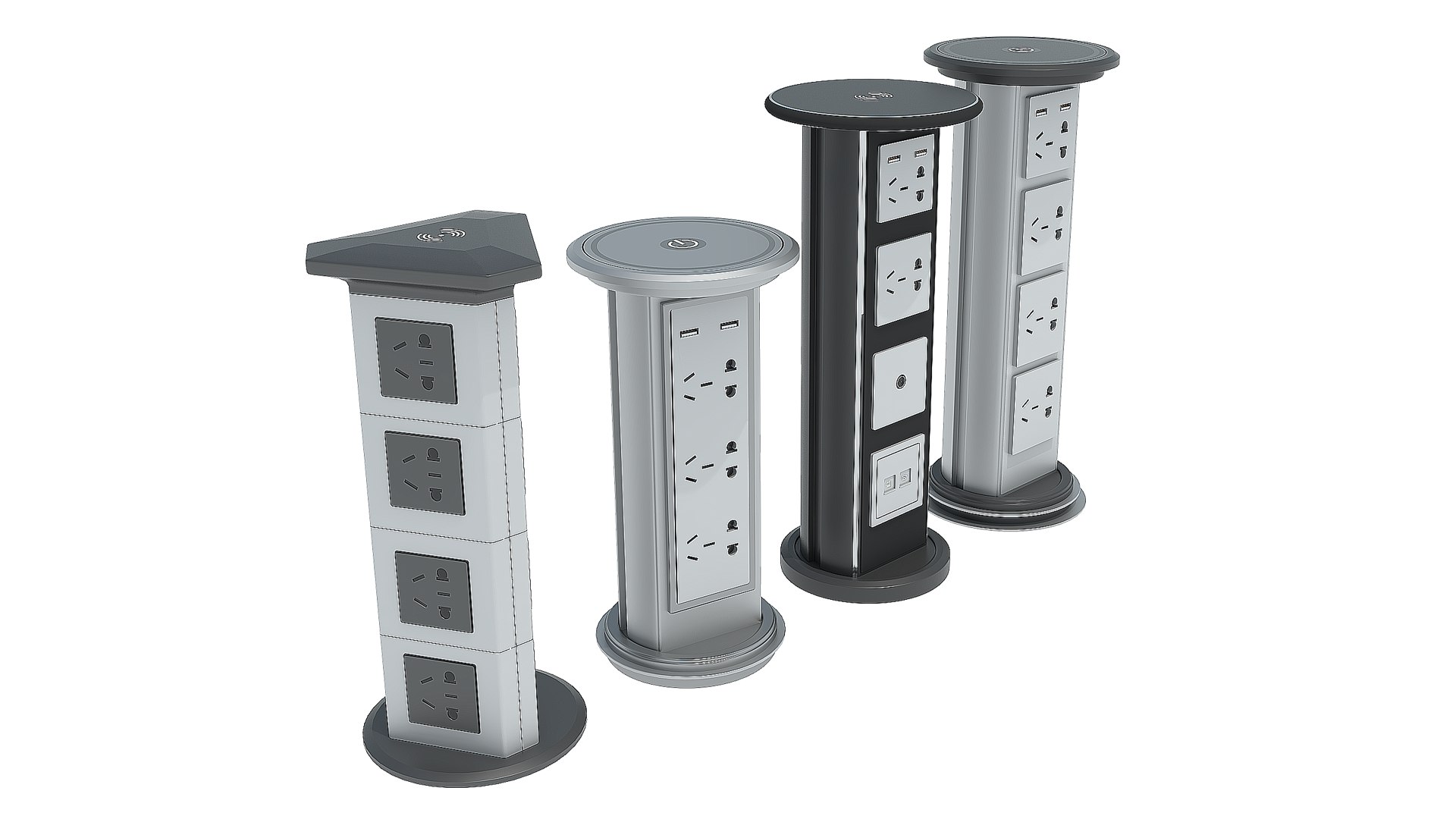 Pop Up Socket 3D Model - TurboSquid 2315774