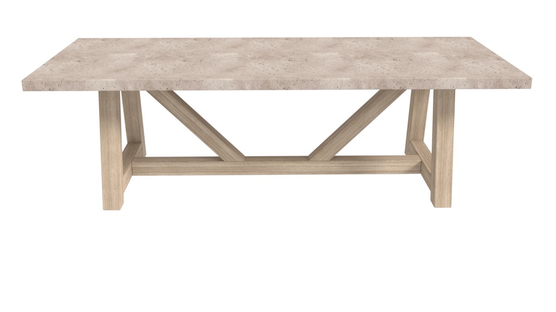 Restoration Hardware FRENCH BEAM CONCRETE TEAK RECTANGULAR DINING TABLE 3D Model - TurboSquid ...