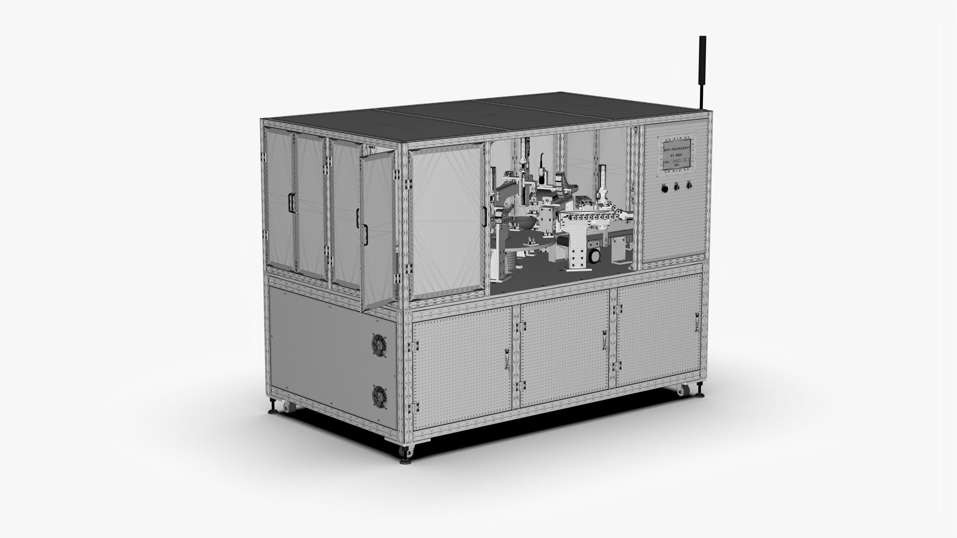 Automatic Labeling Tear Film Inspection Machine 3D - TurboSquid 2005261