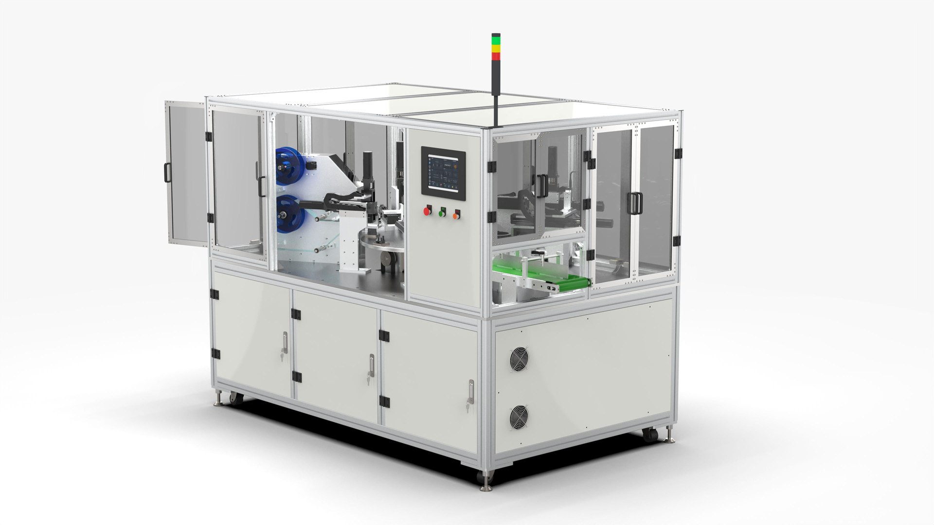 Automatic Labeling Tear Film Inspection Machine 3D - TurboSquid 2005261