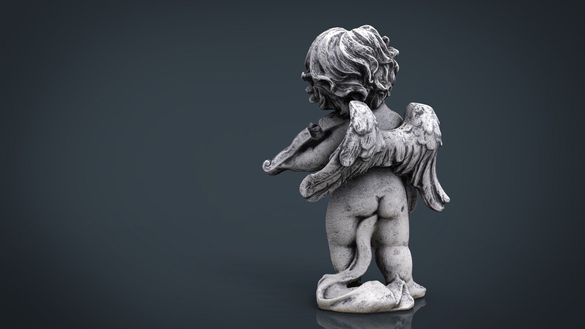 3d model angel stone