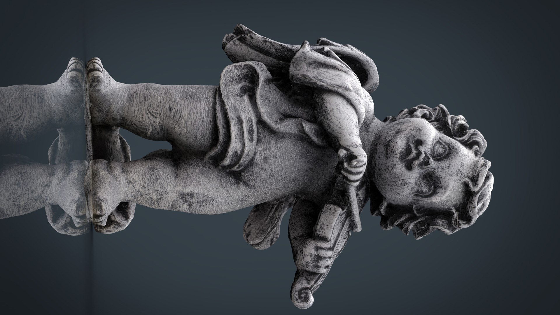 3d model angel stone