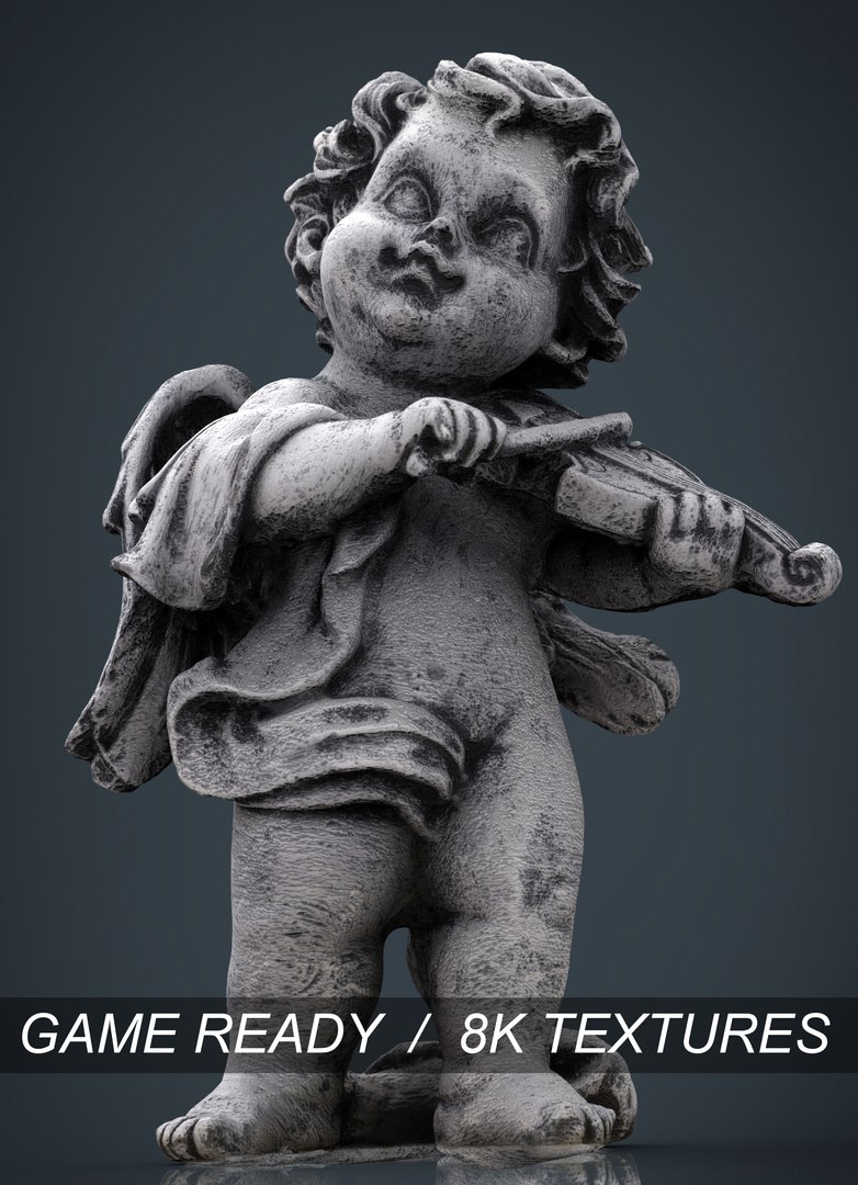 3d model angel stone