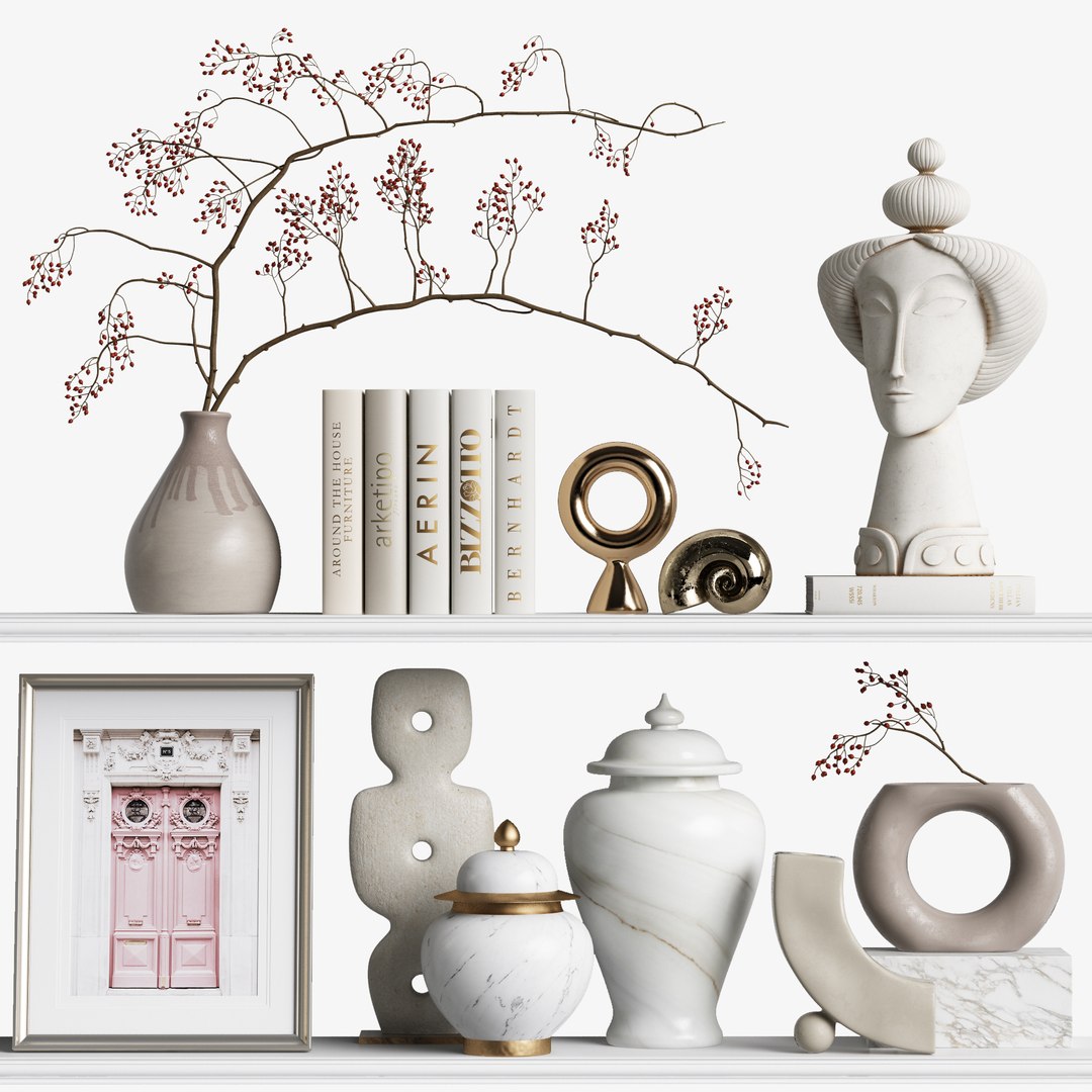 Decor Set 224 3d Model Turbosquid 2206553