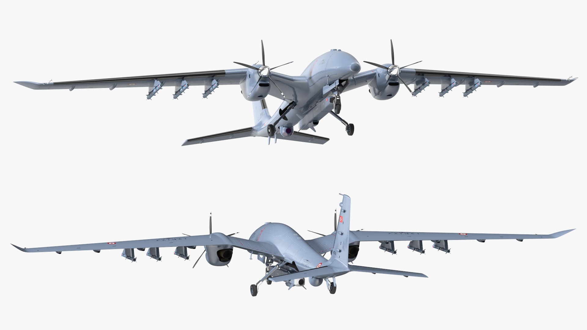 3D Model Baykar Bayraktar Akinci Combat Drone - TurboSquid 2133384
