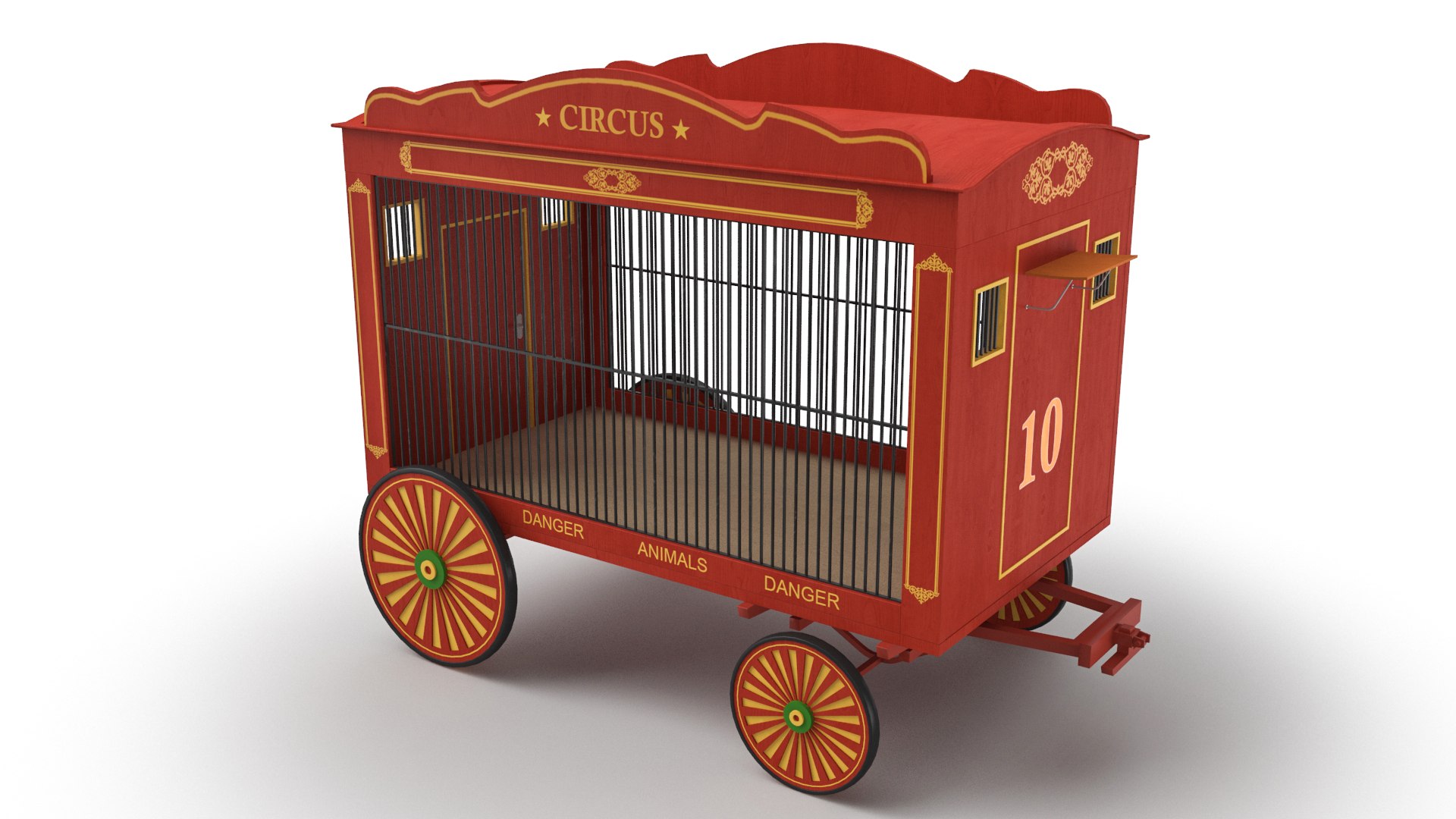 3D Traveling Circus Wagon - TurboSquid 1443016