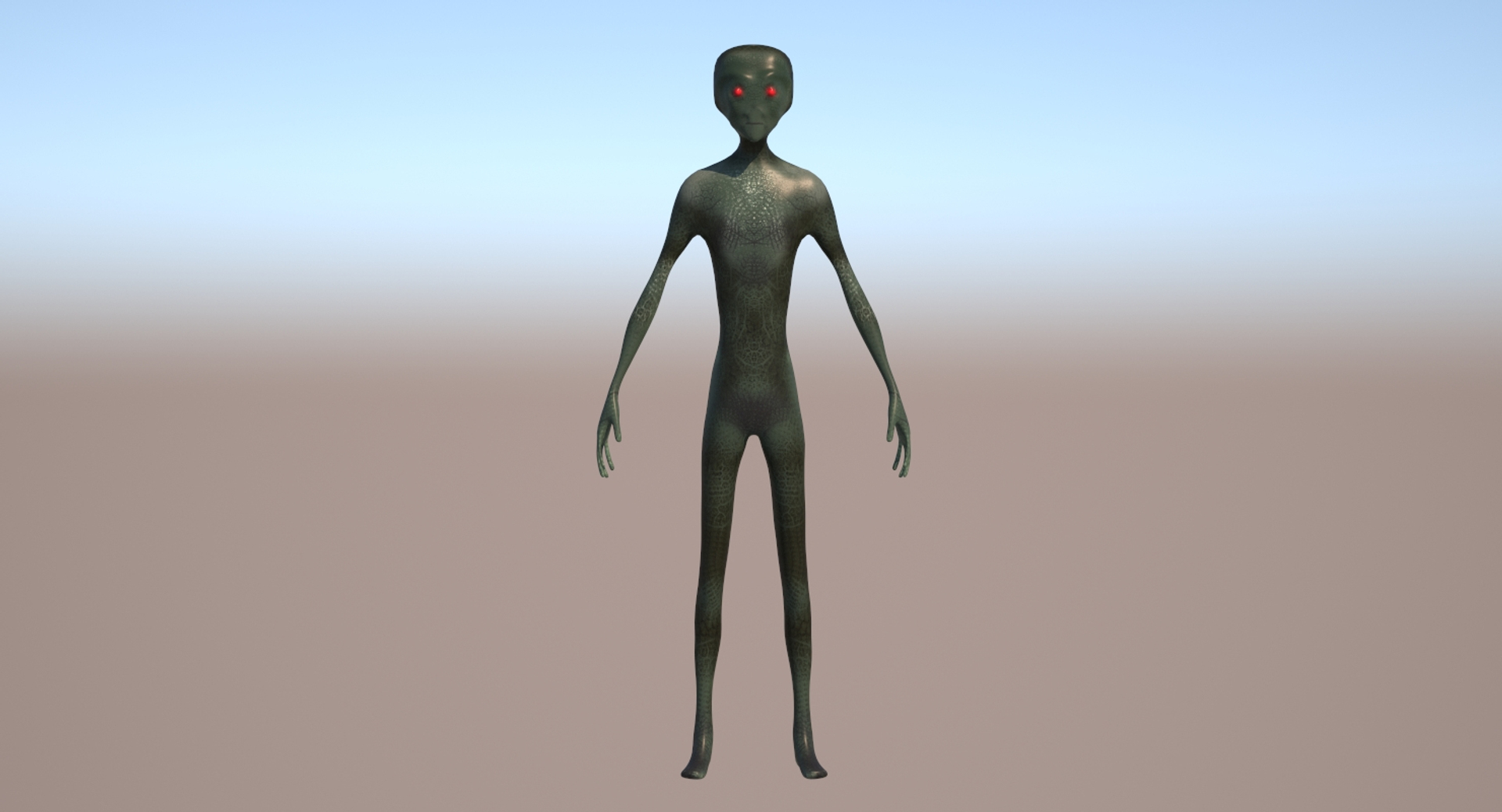 3d Model Grey Alien