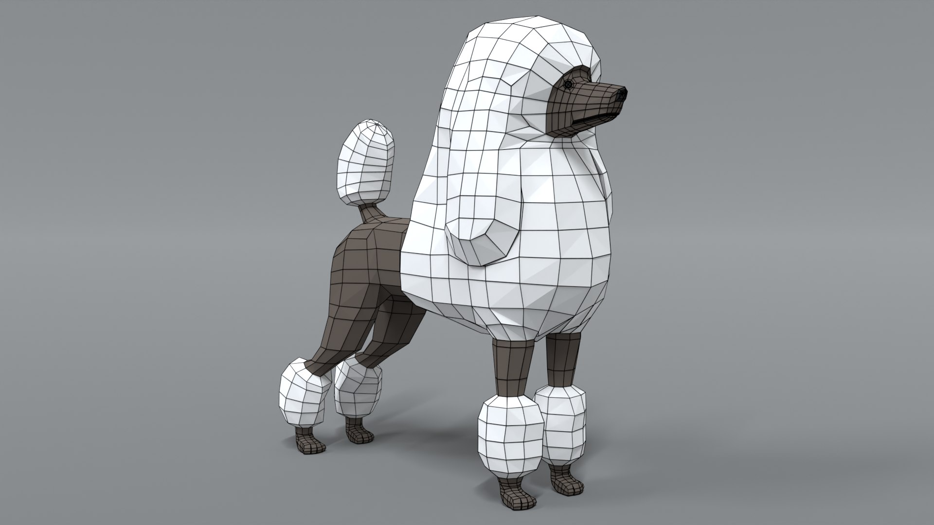 Low Poly Cartoon Standard Poodle Dog 3D - TurboSquid 1811059