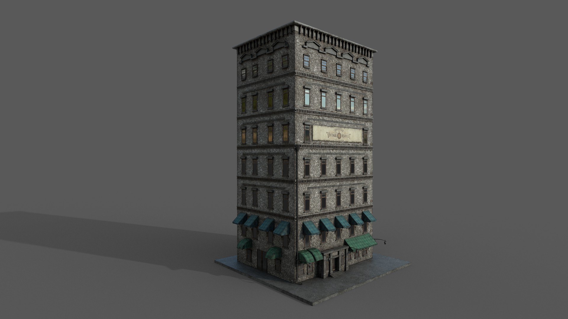 3D Old New York Buildings 1930 6 Antique Store Model - TurboSquid 2036910