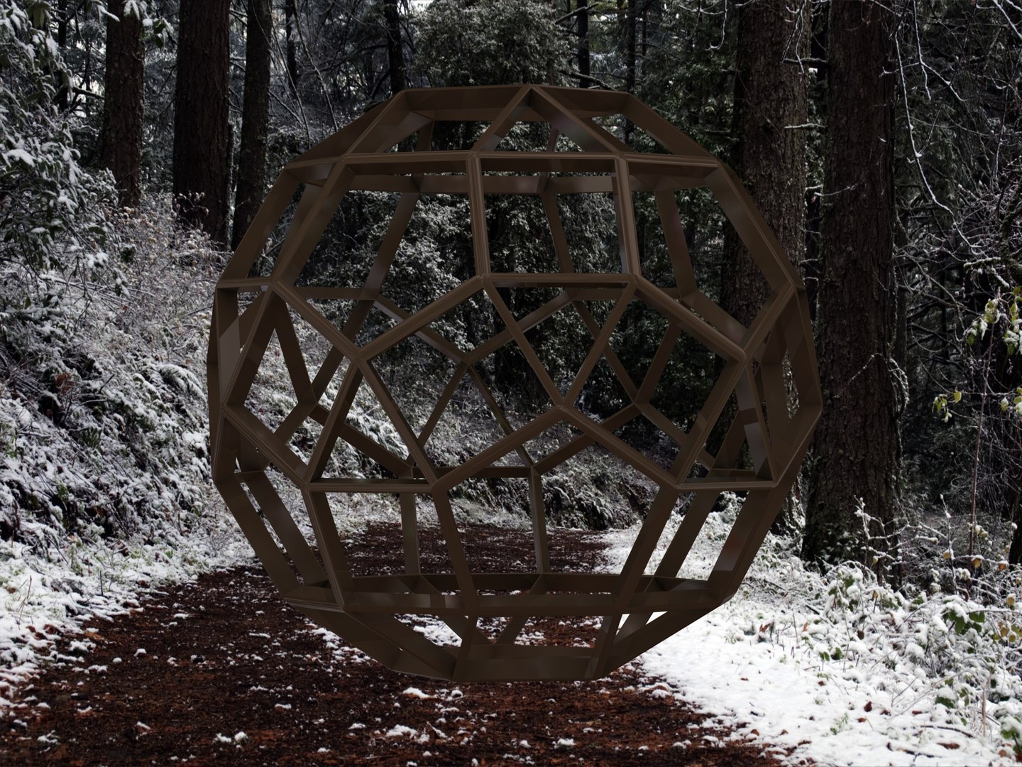 Wireframe Shape Rhombicosidodecahedron 3D Model - TurboSquid 2176044