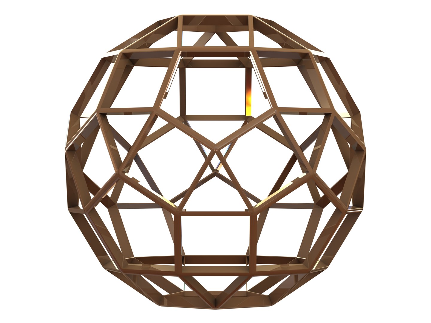 Wireframe Shape Rhombicosidodecahedron 3D Model - TurboSquid 2176044