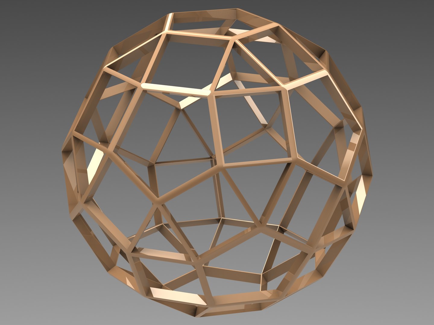 Wireframe Shape Rhombicosidodecahedron 3D Model - TurboSquid 2176044