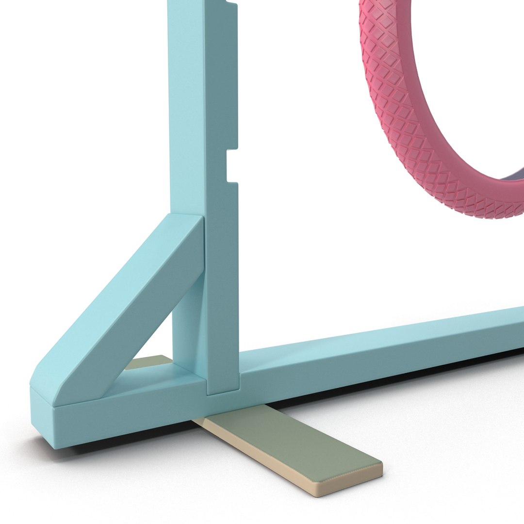 3d dog agility tire jump model
