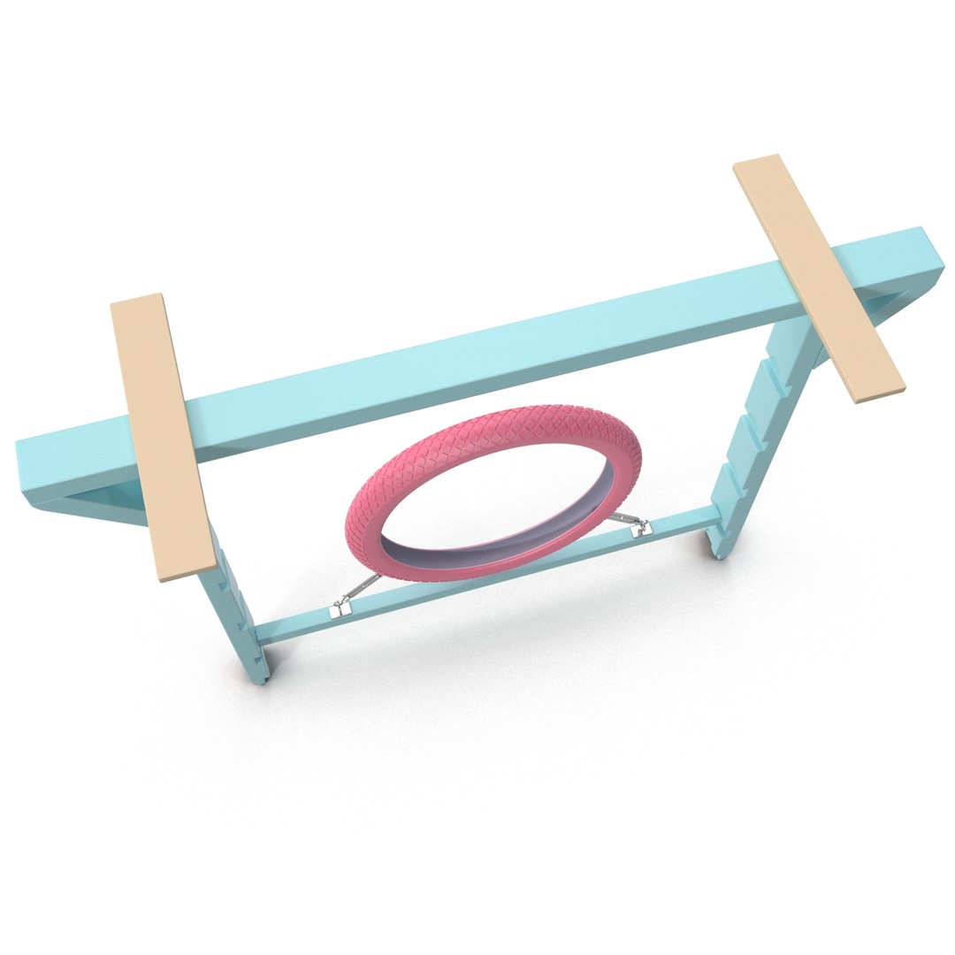 3d dog agility tire jump model