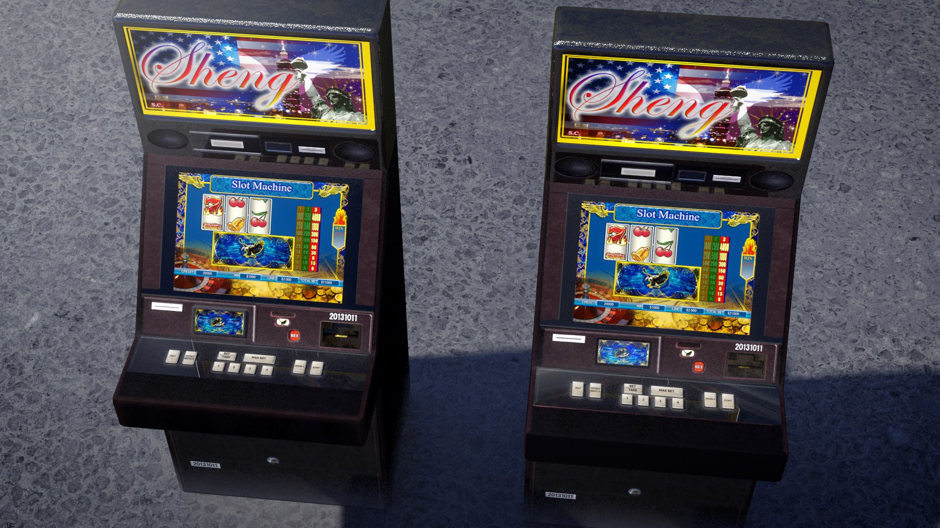 Slot Machine 0002 3D Model - TurboSquid 2399204