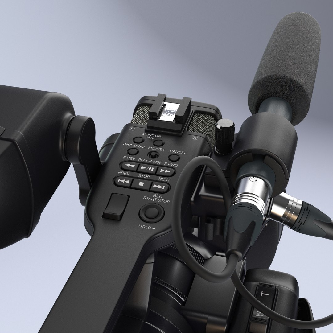 3d Sony Xdcam-ex Pmw Hdcam Model