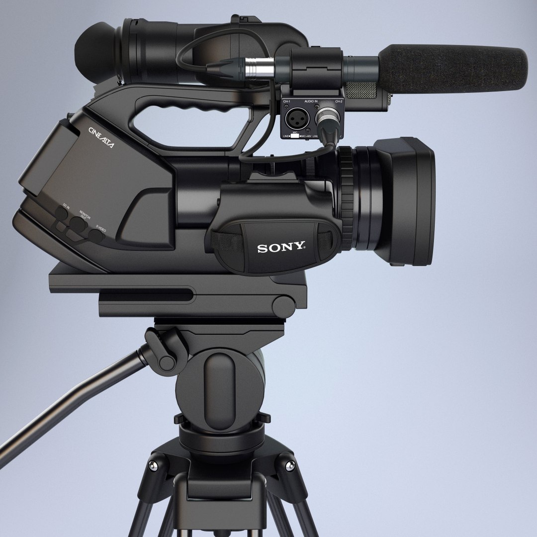 3d Sony Xdcam-ex Pmw Hdcam Model