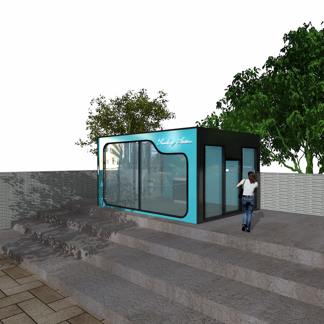 3D smoking station - TurboSquid 1431934