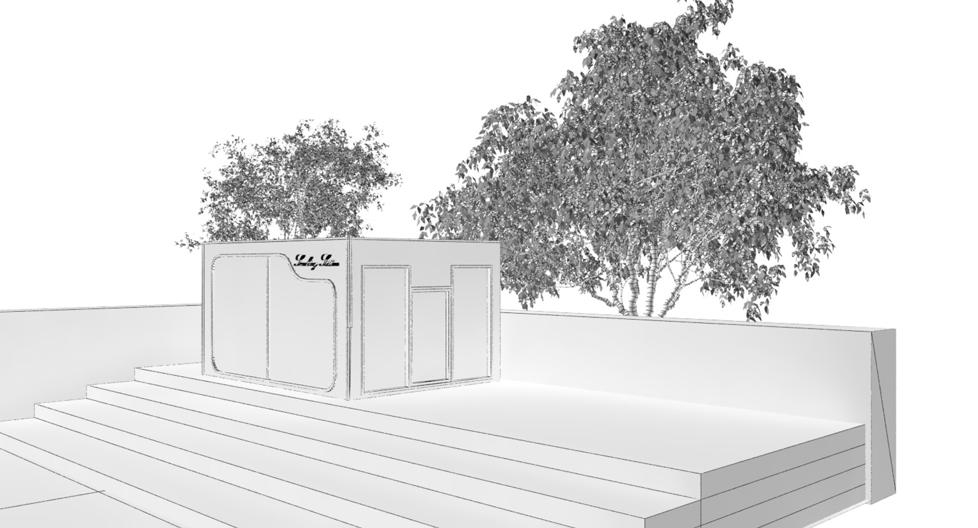 3D smoking station - TurboSquid 1431934