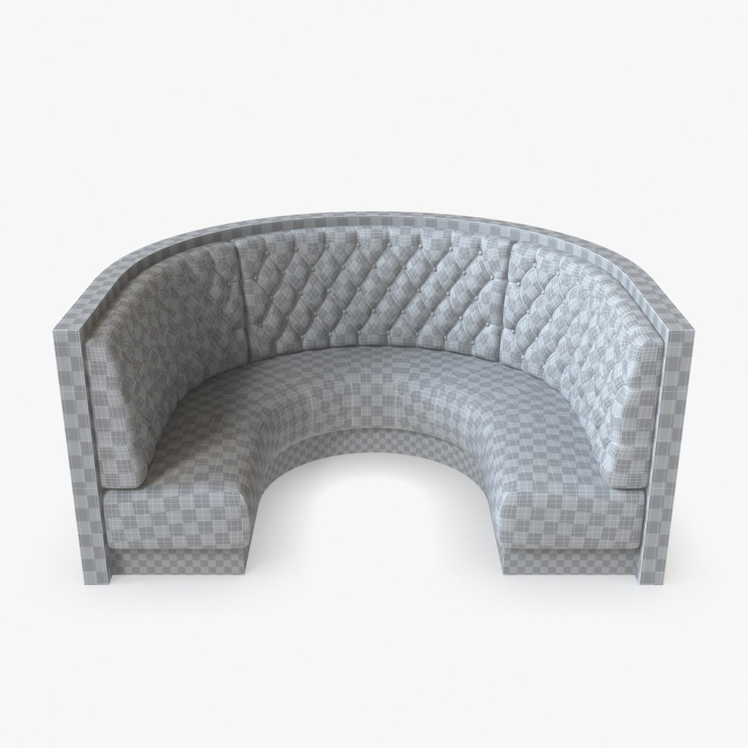Booth Restaurant Seating 3d Model