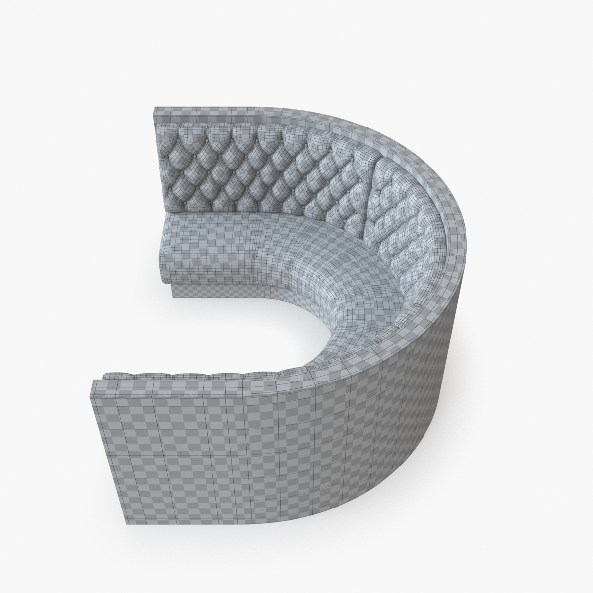 booth restaurant seating 3d model