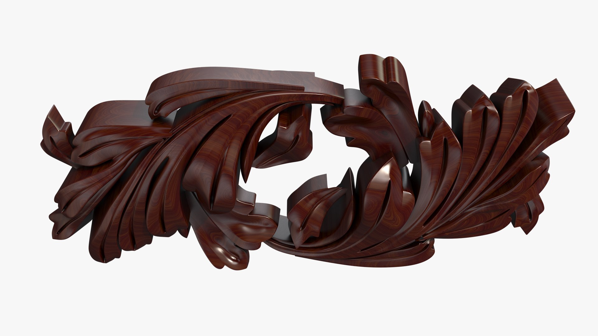 3D Model Molding Wooden Collection 005 - TurboSquid 1918305