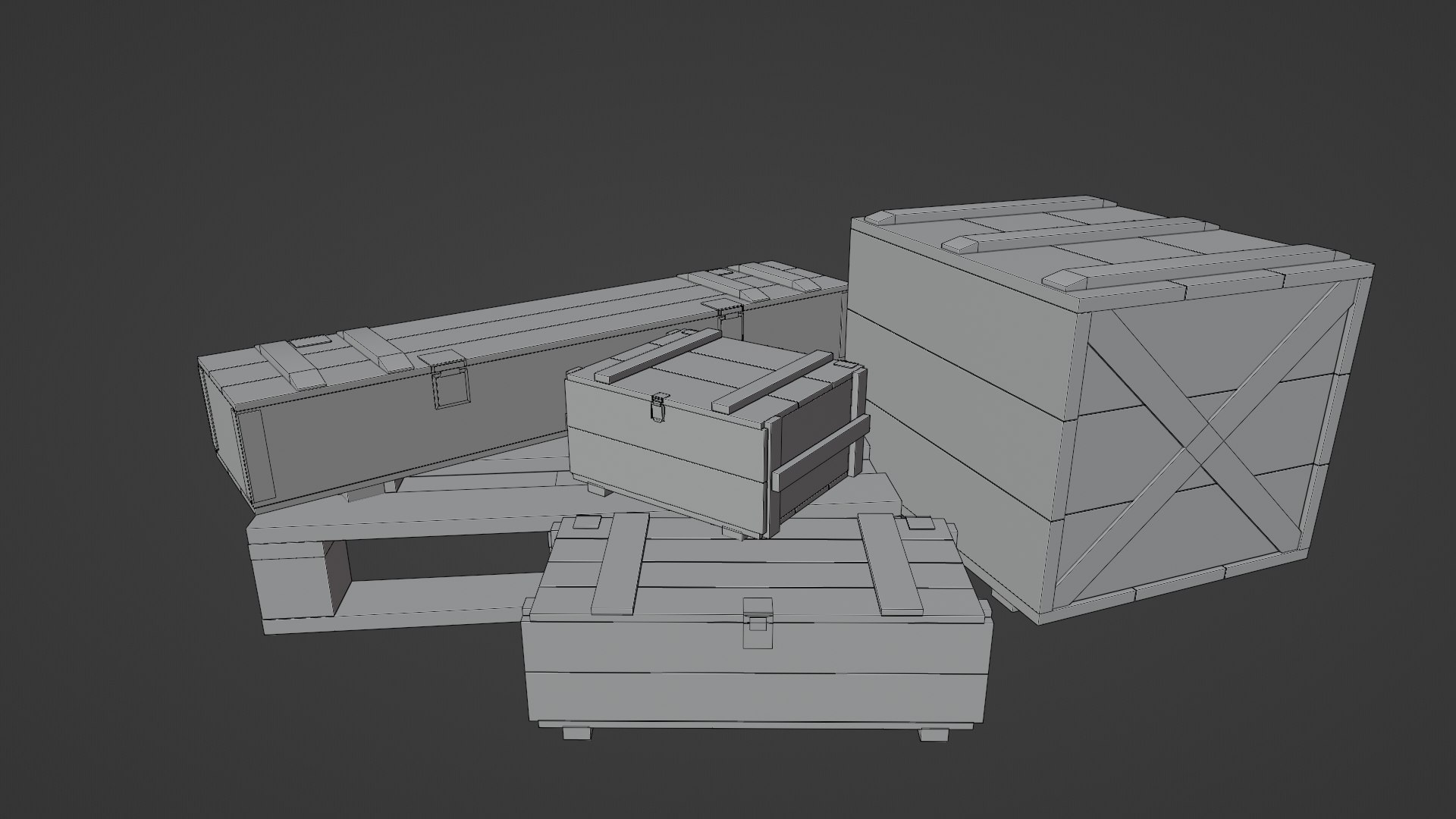 3D Military Boxes Model - TurboSquid 1907581