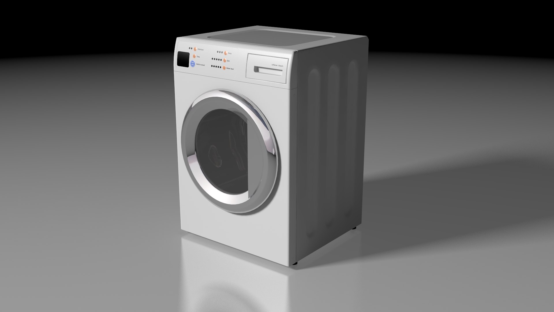 3d Loading Washing Machine Model