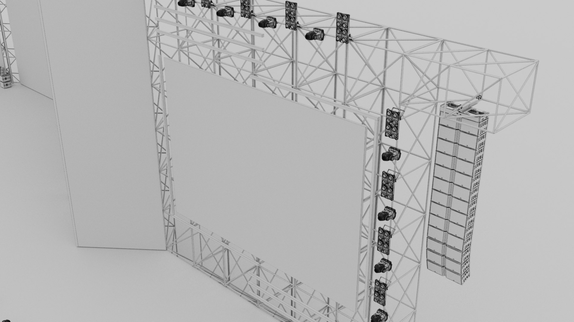 Concert Festival Stage Event 3D Model - TurboSquid 2223486