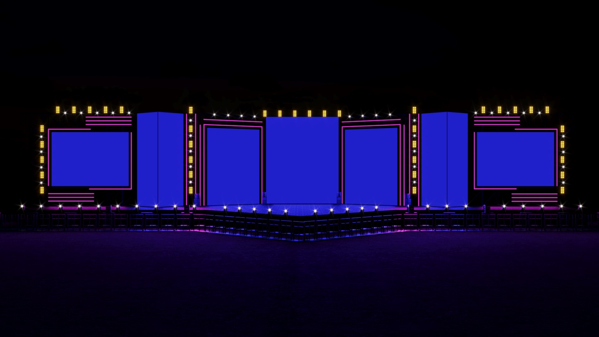 Concert Festival Stage Event 3D Model - TurboSquid 2223486