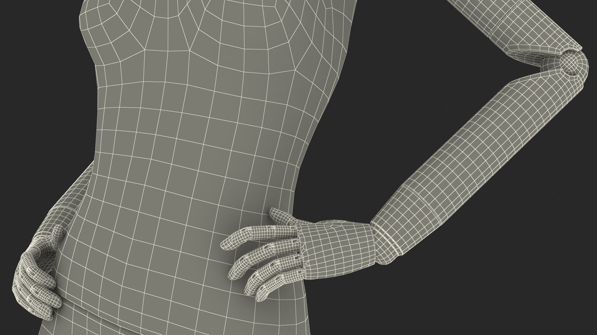 3D Flexible Female Mannequin Standing Pose Satin Grey - TurboSquid 1848623