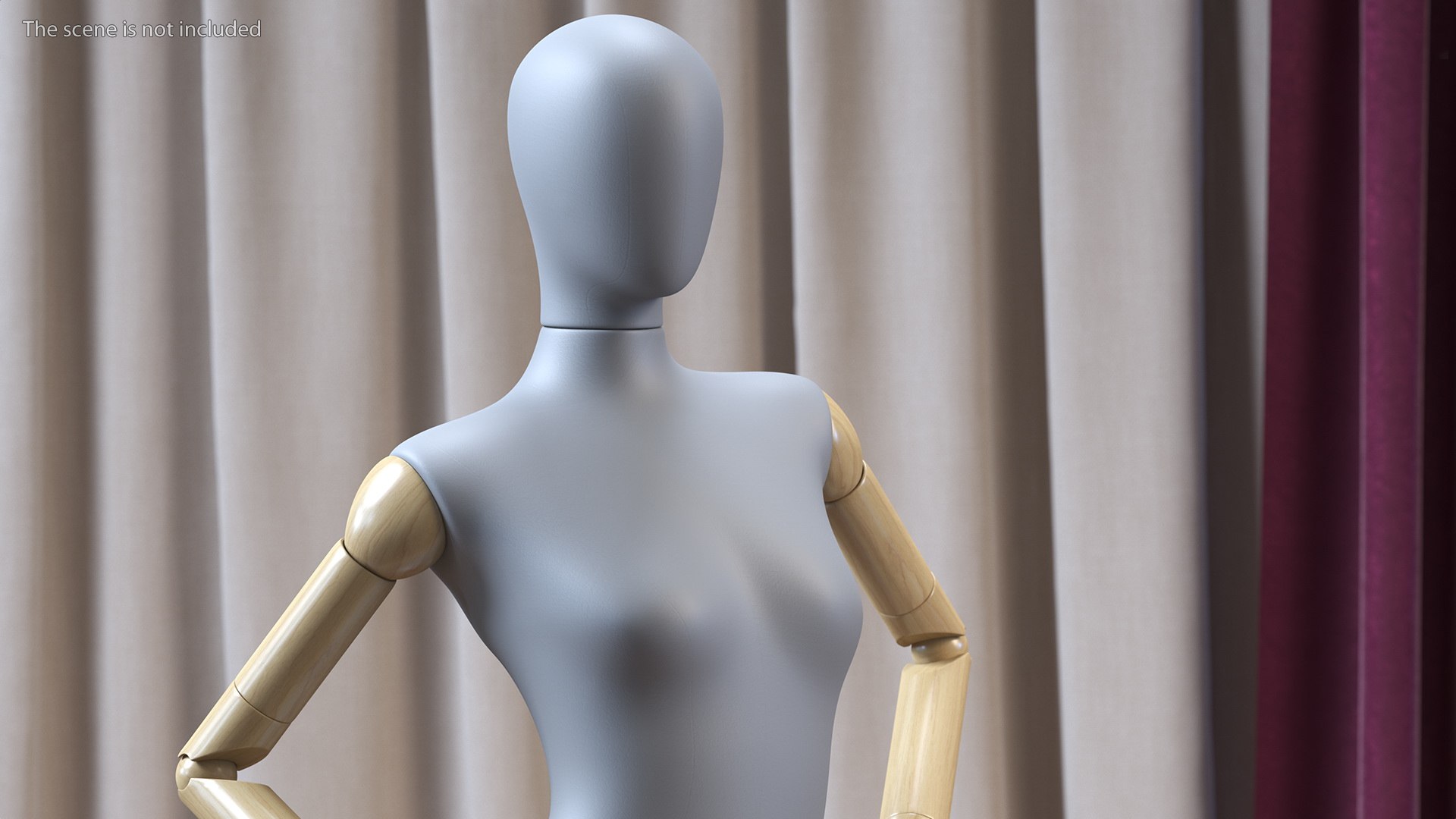 3D Flexible Female Mannequin Standing Pose Satin Grey - TurboSquid 1848623