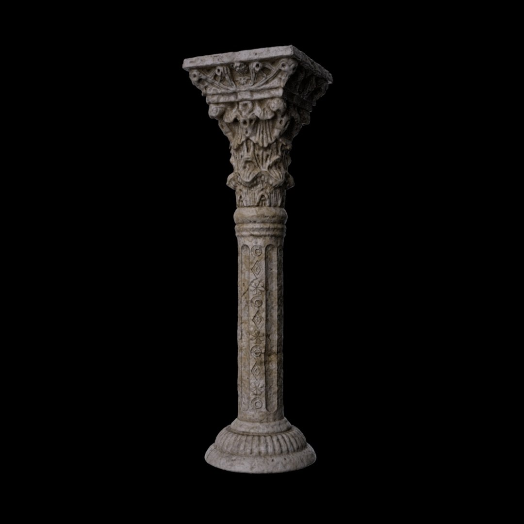 3D Corinth Column Model - TurboSquid 1299749