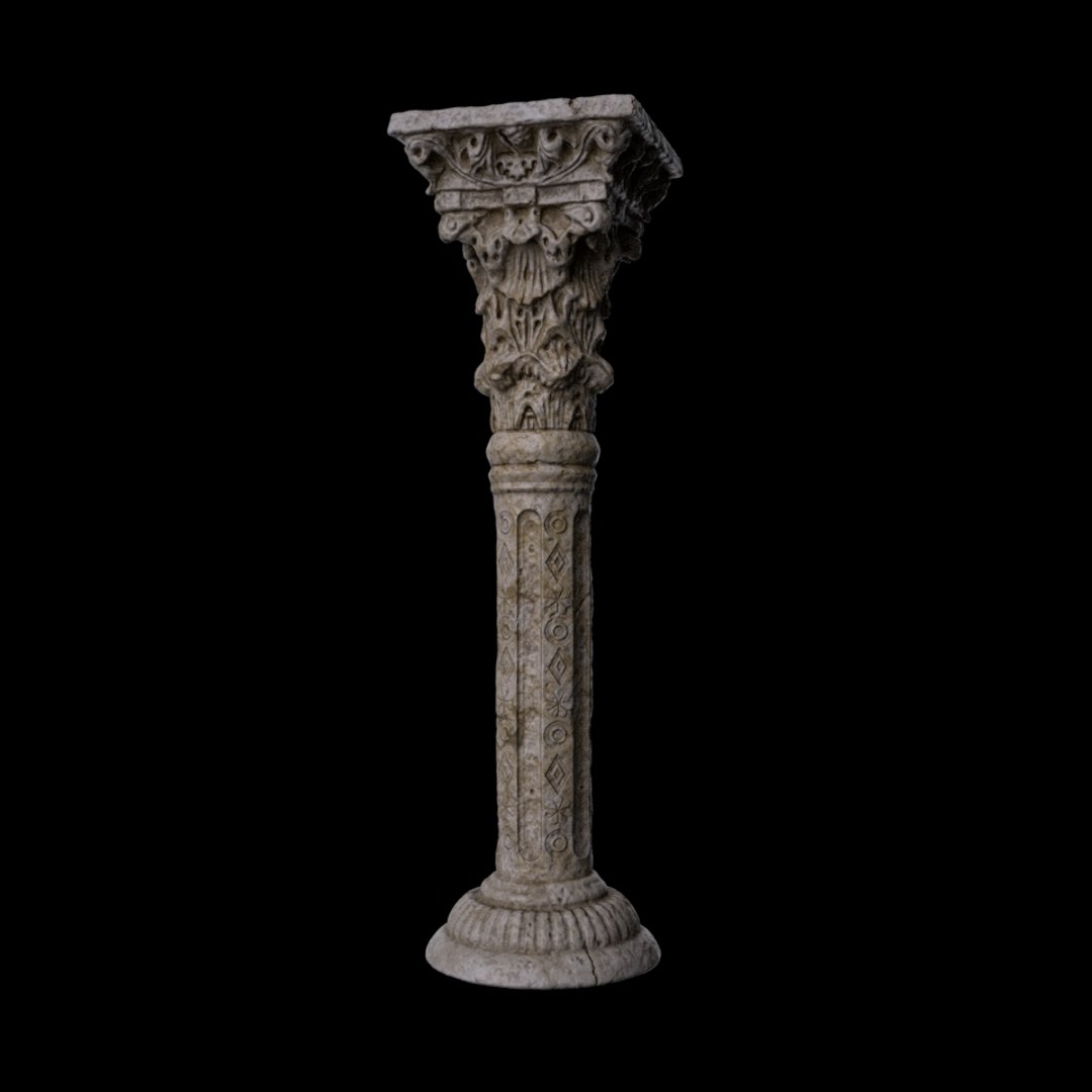3D Corinth Column Model - TurboSquid 1299749